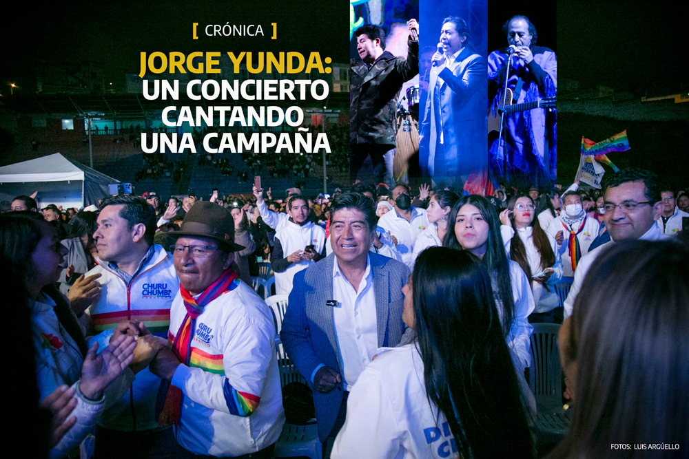 Jorge Yunda: un concierto cantando una campaña - Plan V