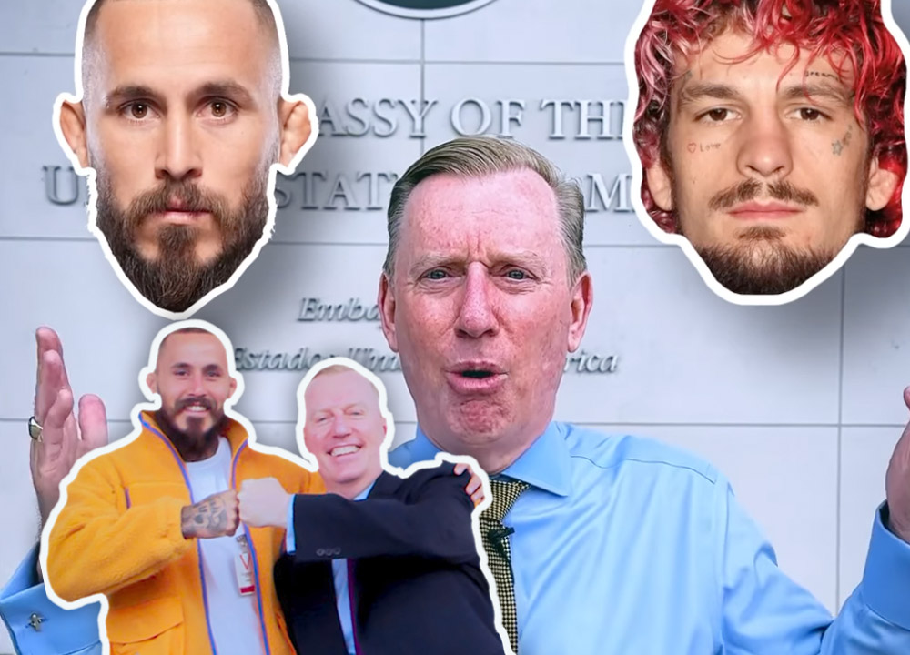 El embajador Michael J. Fitzpatrick con el corazón partido por la UFC ...